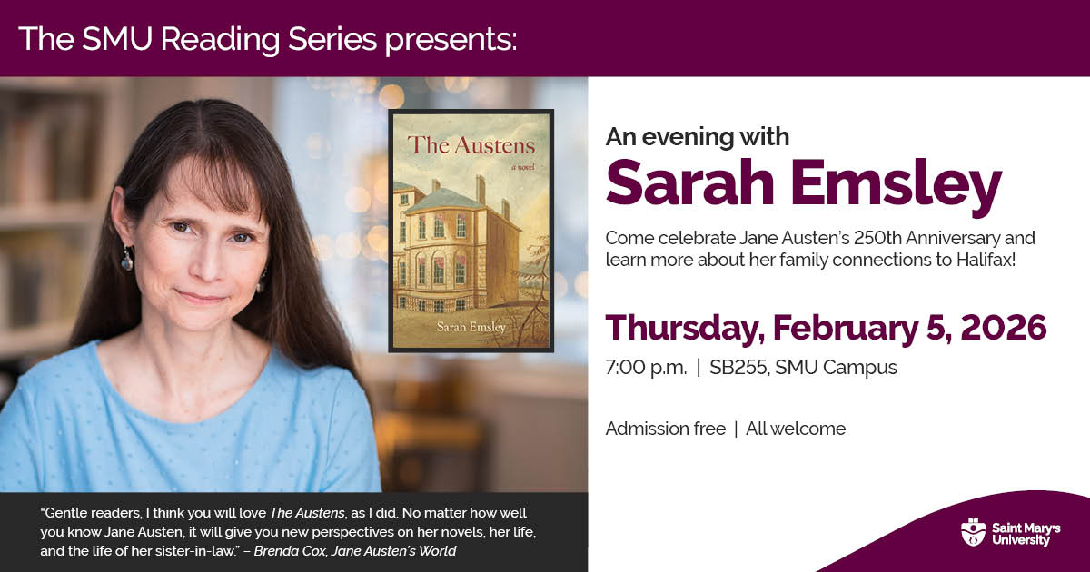 Sarah Emsley reads from “The Austens” at SMU Reading Series – Writers ...